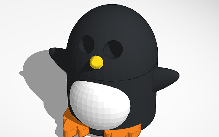 3D design Movable Peter Penguin - Tinkercad