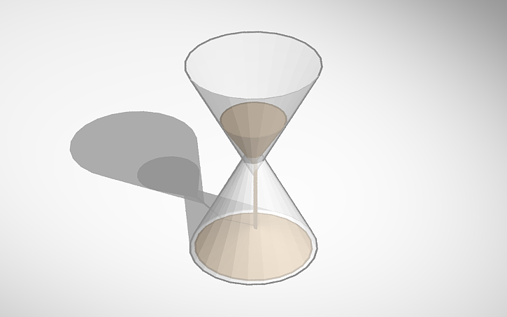 3D design Hour glass - Tinkercad
