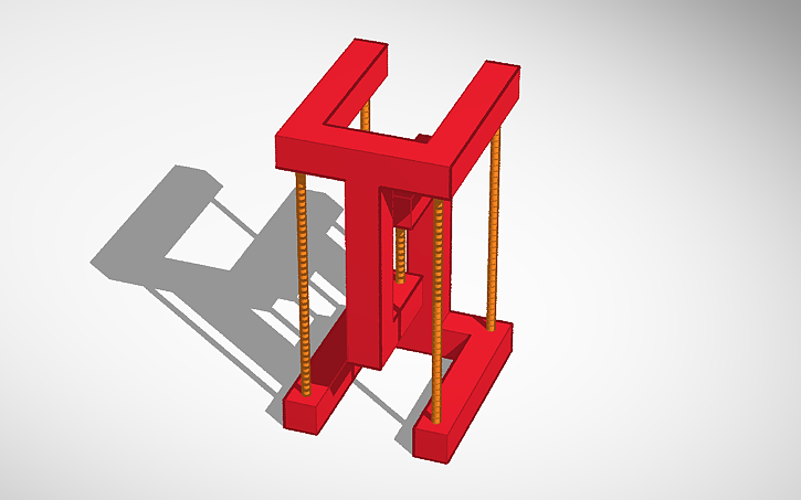 3D design practicing making 3d prints: tensegrity table - Tinkercad