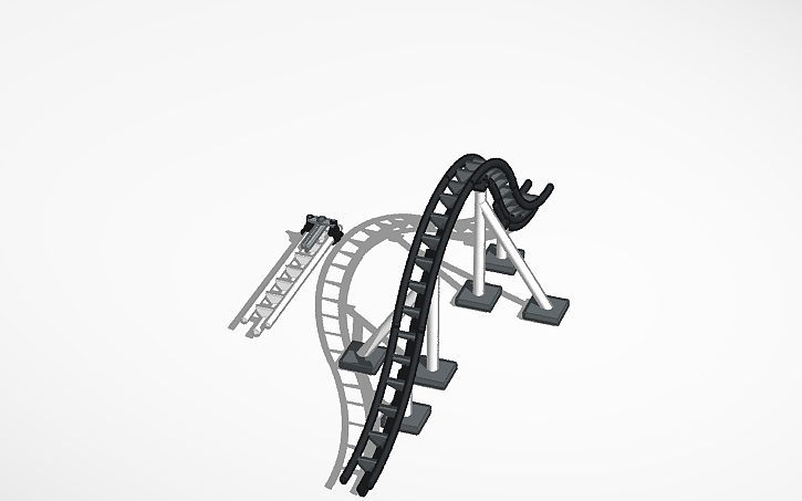 3D design Custom Coaster Track design - Tinkercad