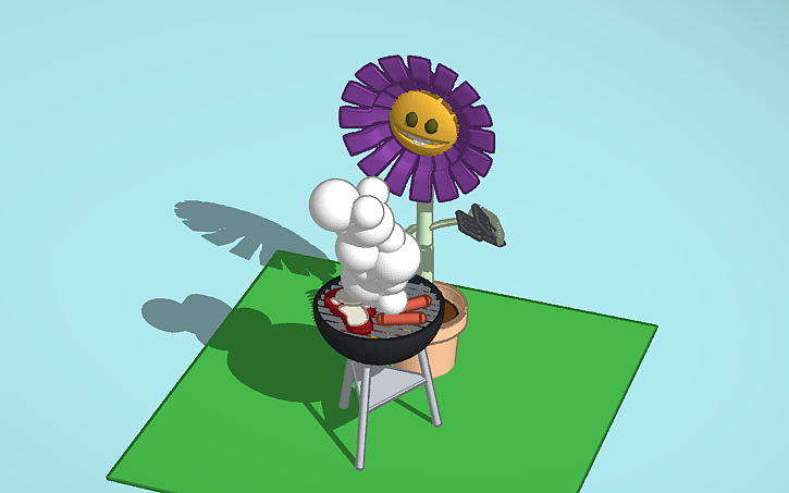 3D design Tinktober Challenge 2025- Oct 19 (Carnivorous Plant) - Tinkercad