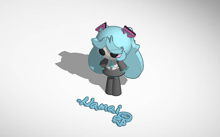 3D design Hatsune Miku - Tinkercad