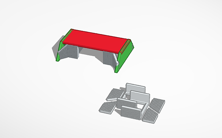3D design Simple Bridge - Tinkercad