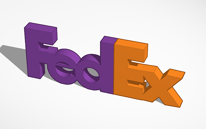 3D design fedex - Tinkercad