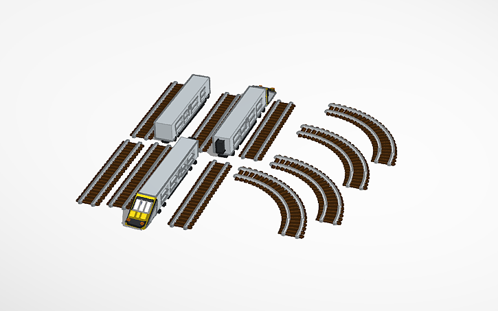 3D design tangara locomotive - Tinkercad