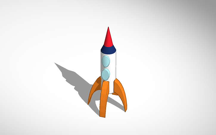 3D design Roket - Tinkercad