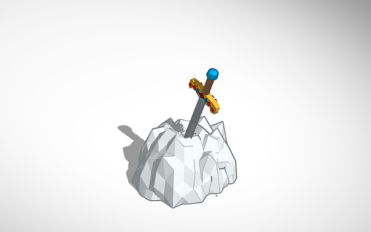 3D design Sword of king Arthur - Tinkercad