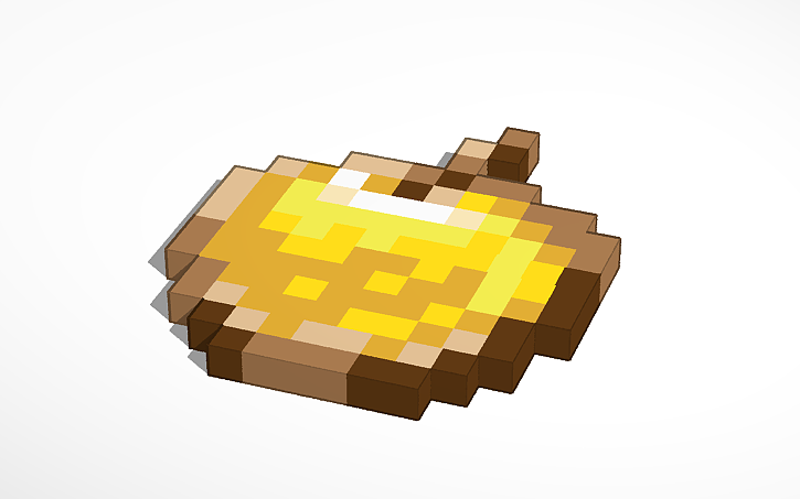 3D design Minecraft Golden Apple - Tinkercad