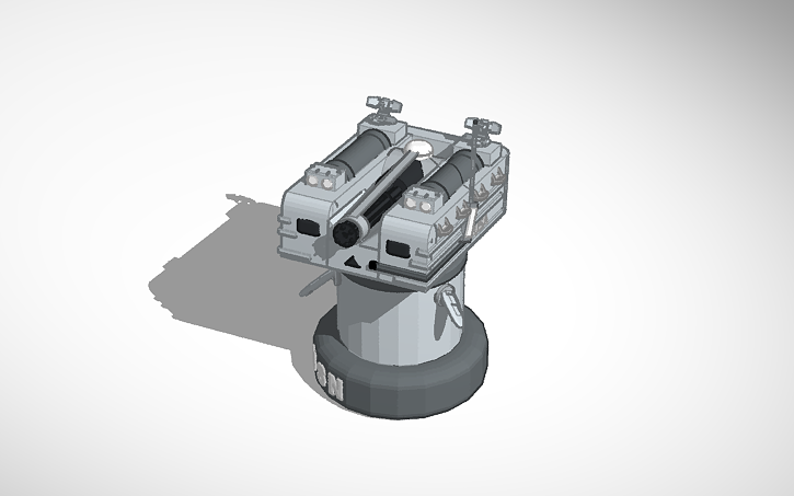 3D design Phalanx CIWS Turret (Kantai) - Tinkercad