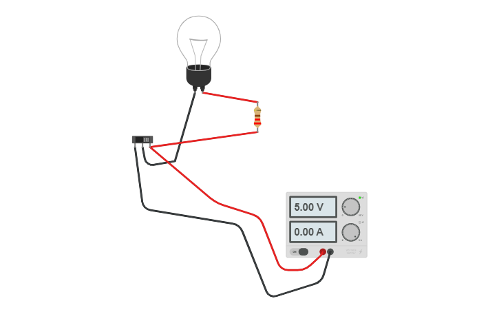 Circuit design Light Switch - Tinkercad