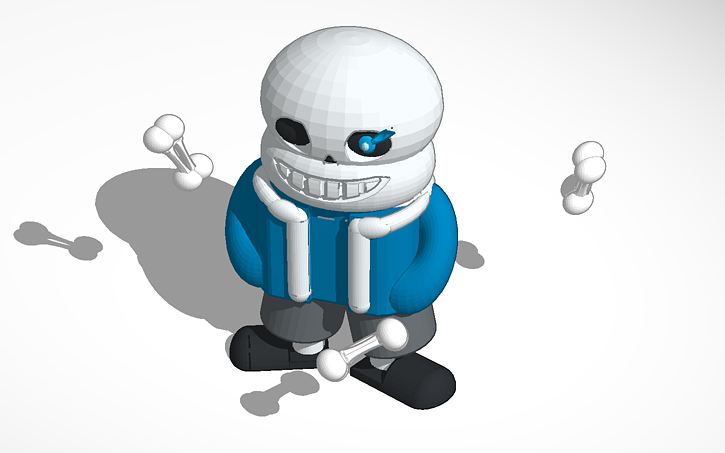 3D design sans (From Undertale.) - Tinkercad