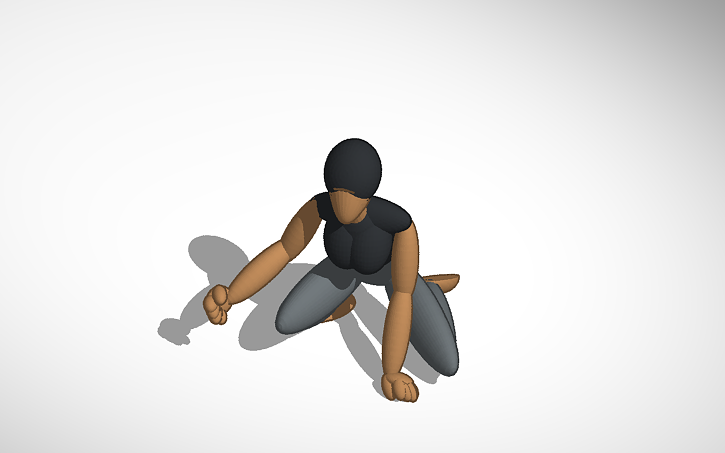 3D design Avatar female base - Tinkercad