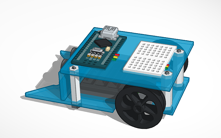 3D design Carro com Arduino - Tinkercad