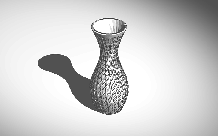 3D design Flower Vase - Tinkercad