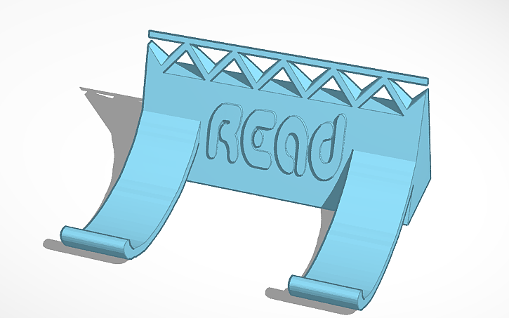 3D design Book Stand - Tinkercad