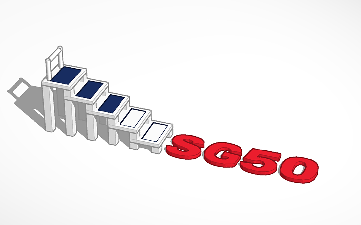 3D design Ladder 2 - Tinkercad