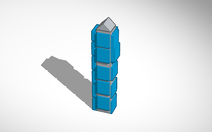 3D design skyscraper - Tinkercad