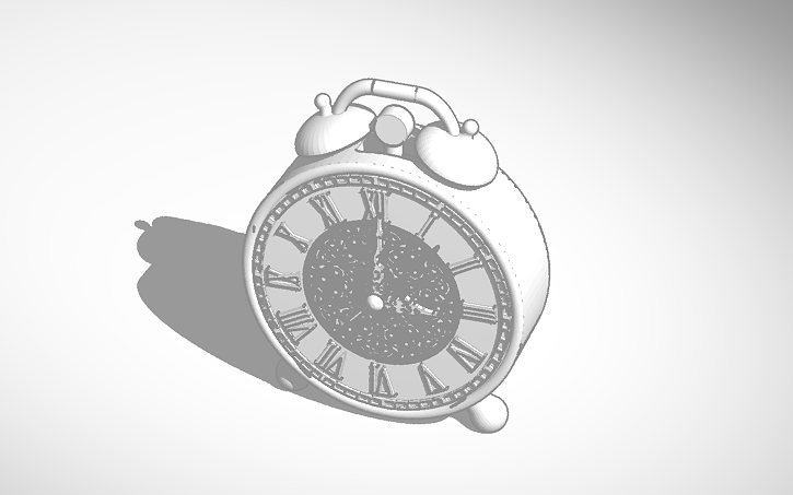 3D design Alarm Clock - Tinkercad