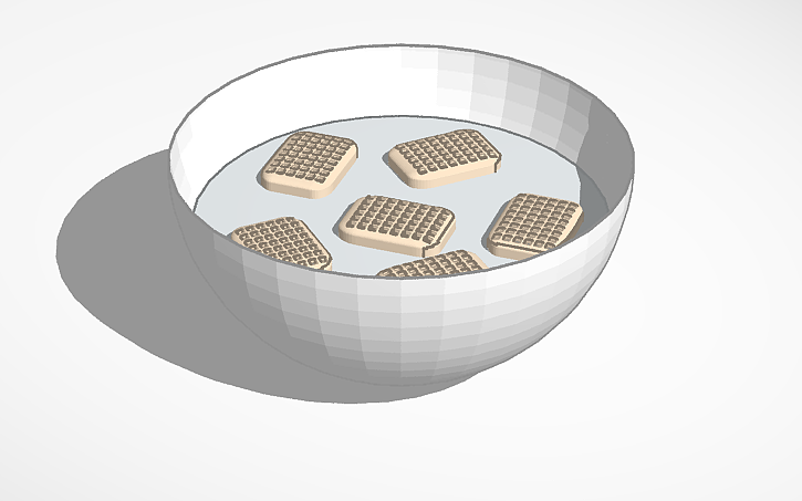 3D design Bowl of Rice Bitz - Tinkercad