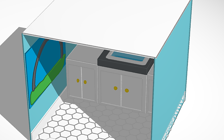 3D design Bathroom - Tinkercad