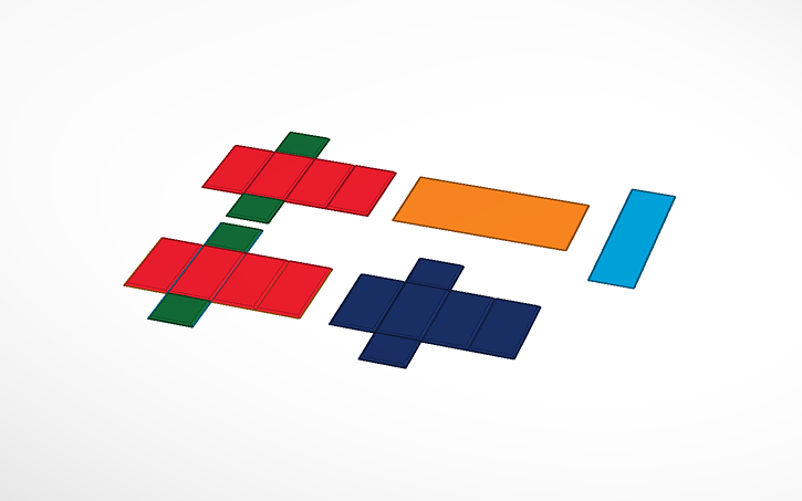 3D design Foldable Rectangular Prism - Construction - Tinkercad