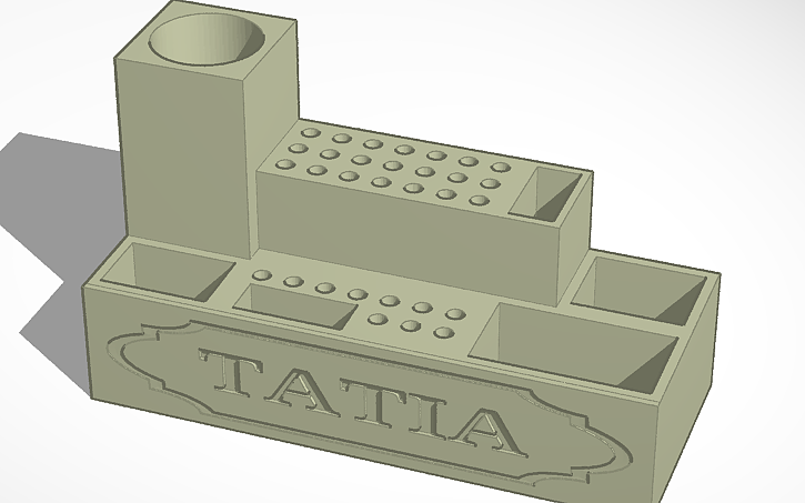 3D design test cheveux d'ange - Tinkercad