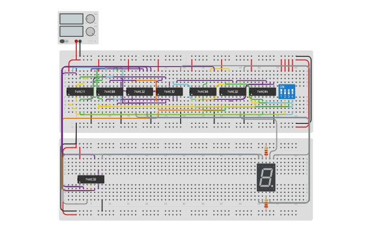 Circuit design Shot Clock - Tinkercad