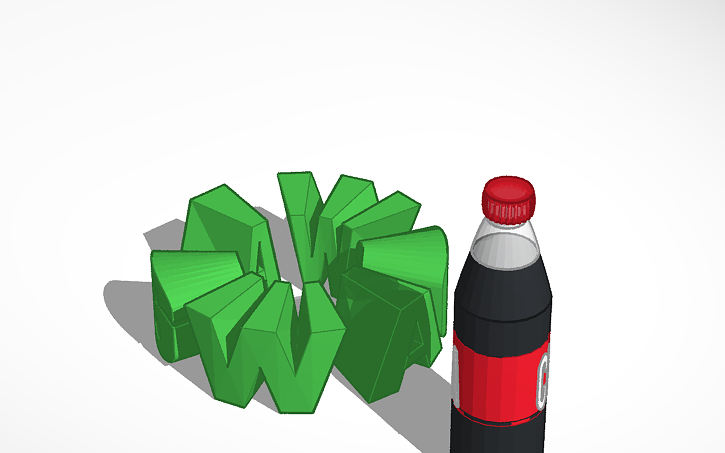 3D design Coca Cola - Tinkercad
