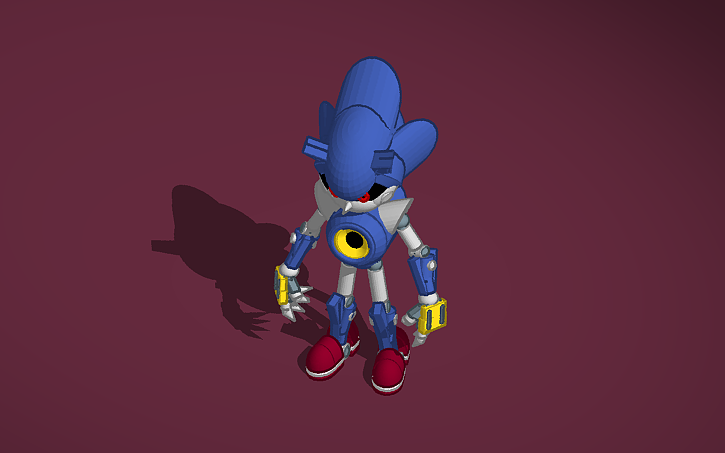 3D design METAL SONIC - Tinkercad