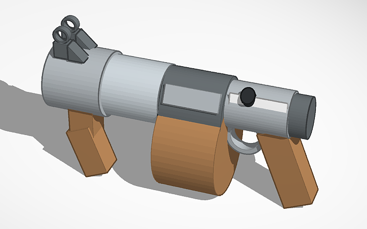 3D design sticky bomb launcher tf2 - Tinkercad