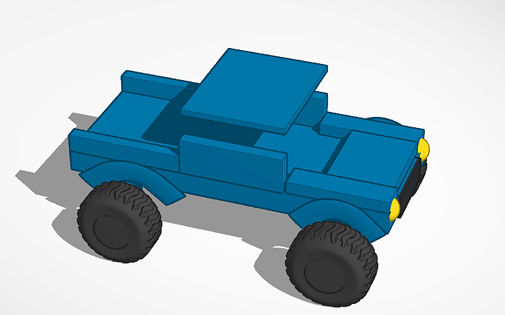 3D design Monster Truck - Tinkercad