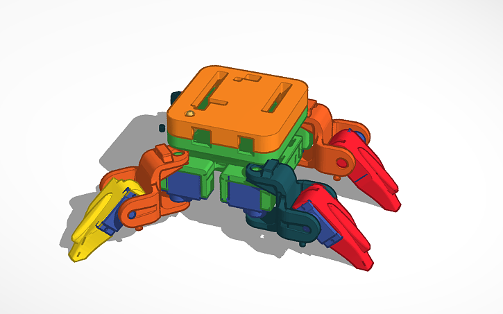 3D design spider robot - Tinkercad