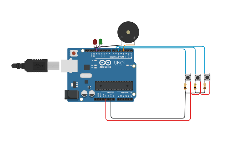 Circuit design Daria Ofir - Win Line and Lose Line - Tinkercad