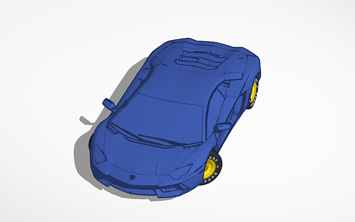 3D design Lambo drifting in simlab - Tinkercad