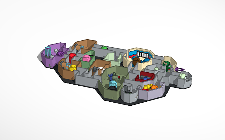 3D design Among Us Skeld Map - Tinkercad