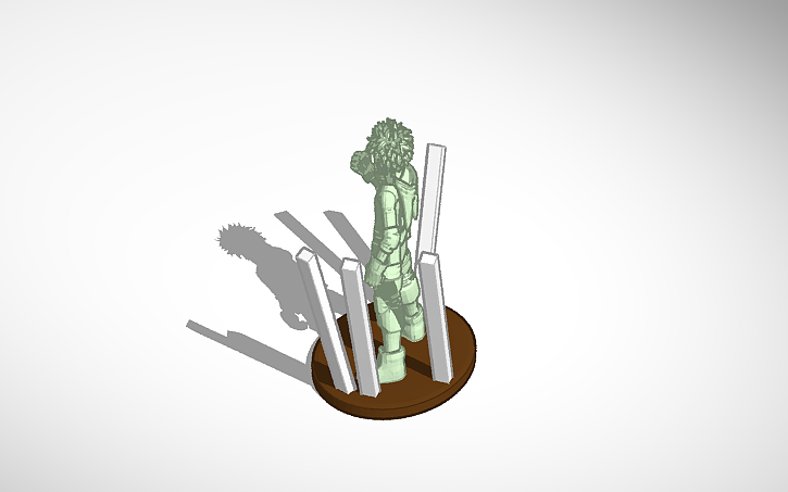 3D design statue of deku - Tinkercad