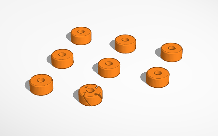 3D design Fan Hub Demo - Tinkercad