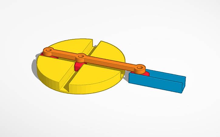 3D design Link-Gear Inverted Elipsograph SIM LAB - Tinkercad