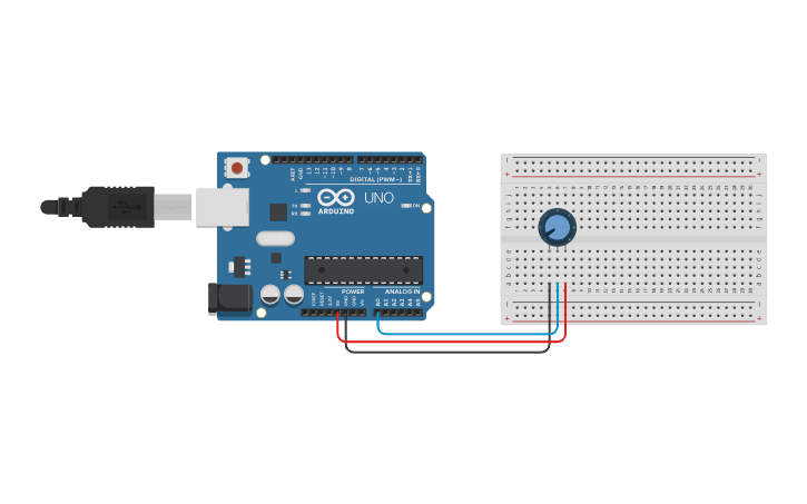 Circuit design 20b_Graph Send data to the computer and graph it in Processing. - Tinkercad