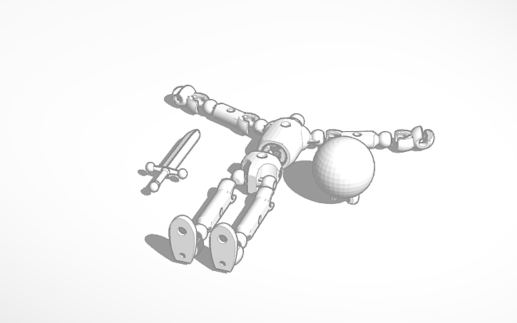 3D design Action figure - Tinkercad