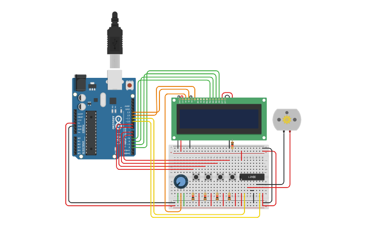 Circuit design Elevator - Tinkercad