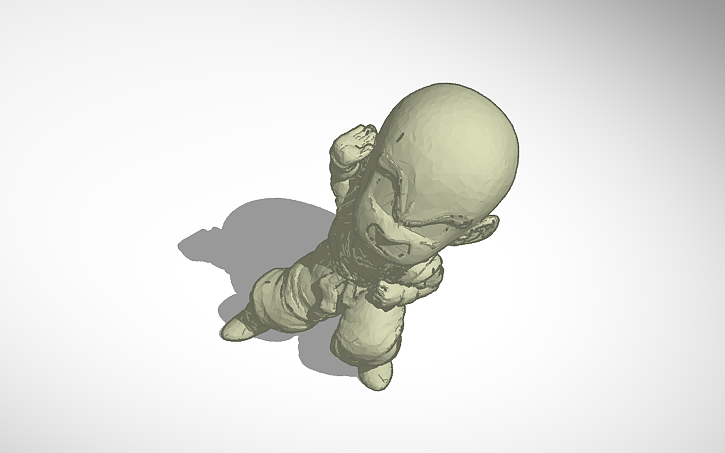 3D design mini Krilling - Dragon ball - Tinkercad