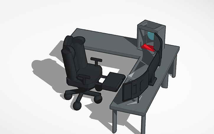 3D design setup gaming - Tinkercad
