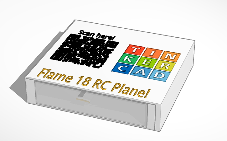 3D design RC Plane - Tinkercad