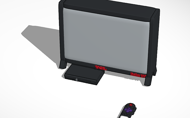 3D design Roku TV - Tinkercad