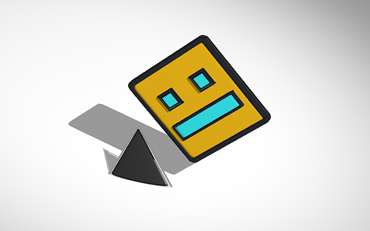 3D design Geometry dash - Tinkercad