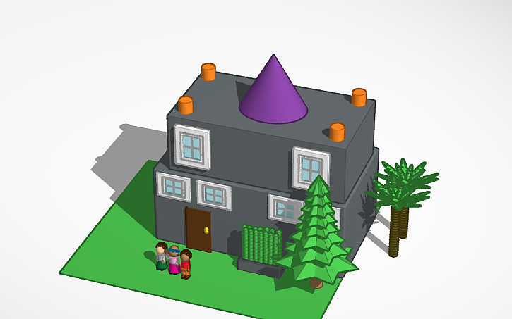 3D design Copy of House Challenge - Tinkercad