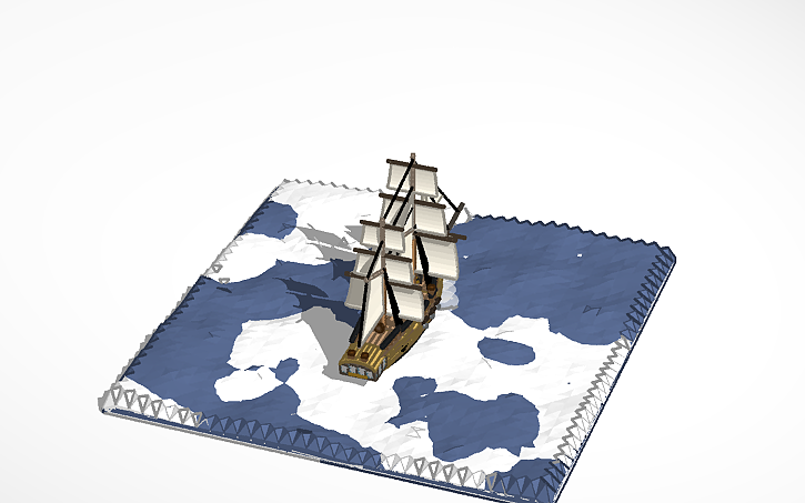 3D design Pirate Ships - HMS Doom - Tinkercad