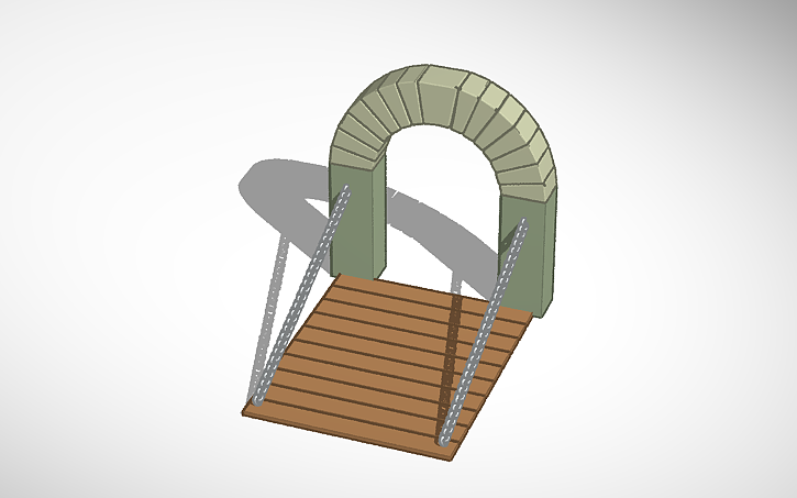 3D design drawbridge - Tinkercad