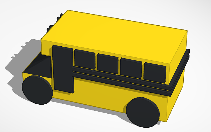 3D design Jayden's bus - Tinkercad